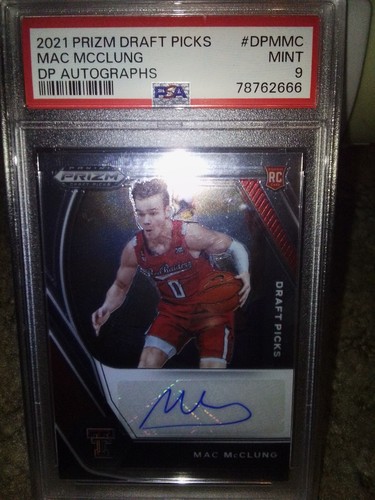 Mac McClung Rookie Auto Prizm Draft Picks Two time slam dunk champ g ...