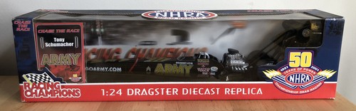 Racing Champions NHRA 1:24 scale Army Dragster Tony Shumacher Diecast ...