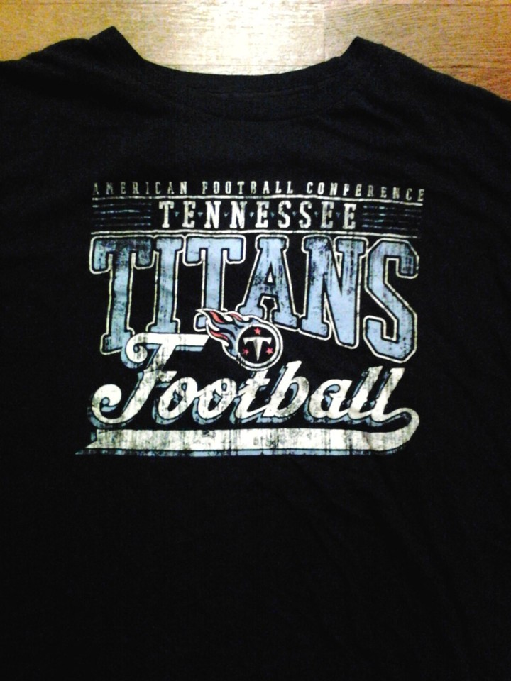NFL Team Apparel Tennessee Titans Football Graphic T-Shirt, Size 2XL | eBay