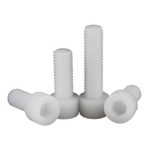 M3 M4 M5 M6 - M10 White Nylon Socket Cap Head Hex Screws Allen Key ...