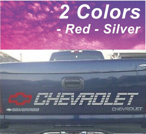 SILVER CHEVROLET Decals Vinyl Sticker Silverado 1500 Bed Tailgate ...