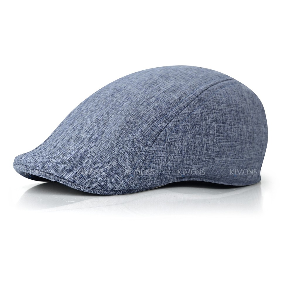 Summer Linen Plain Newsboy Gatsby Cap Ivy Hat Golf Driver Mens Flat ...