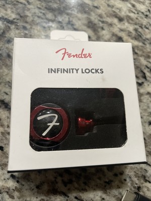 Genuine Fender Infinity F Logo Strat/Tele Guitar Strap Locks Straplocks ...