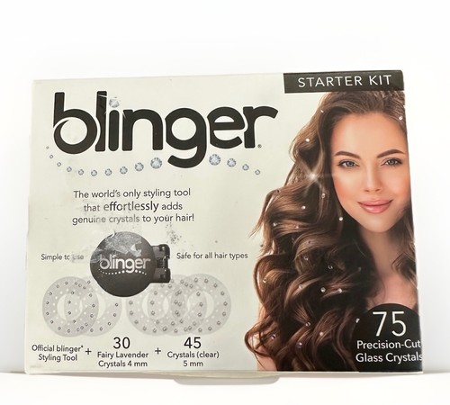 Blinger Starter Kit Hair Styling Tool Precision Cut Glass Crystals ...