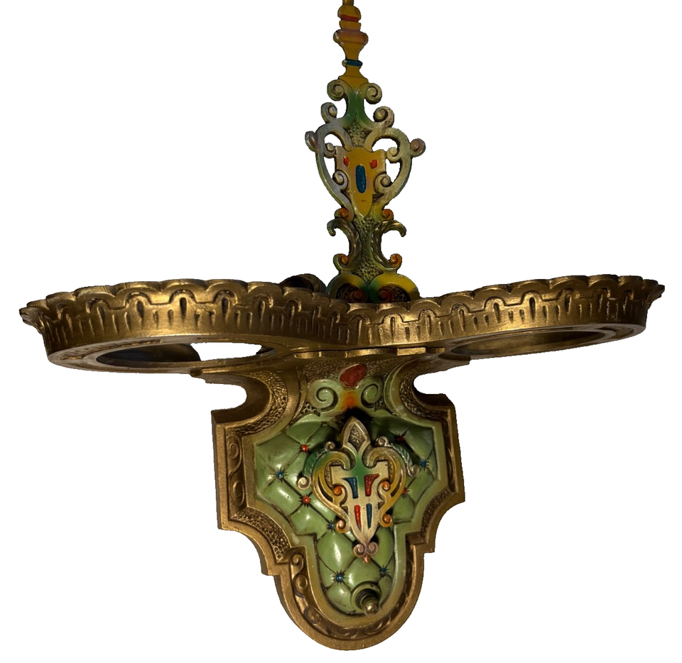 Art Deco Williamson 2 Slip Shade Sconce: Polychrome. Switch. For ...