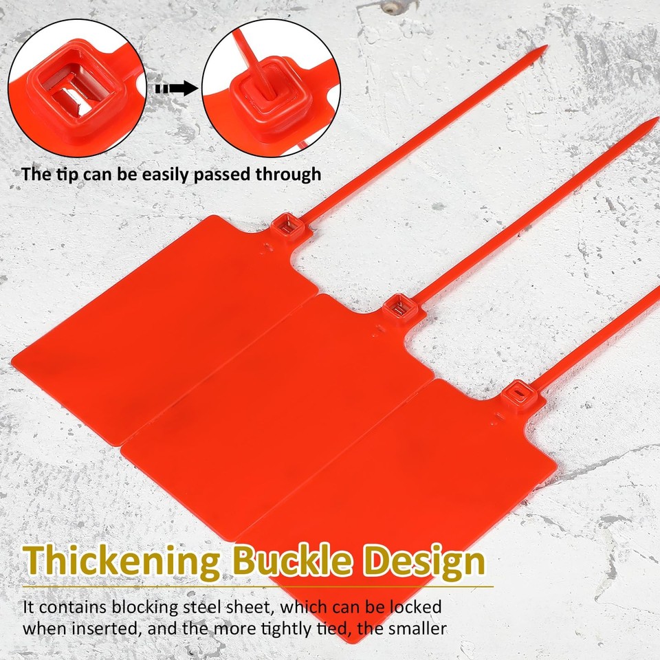 200 Pieces Plastic Tags Waterproof Plastic Seal Shipping Tags Logistics ...