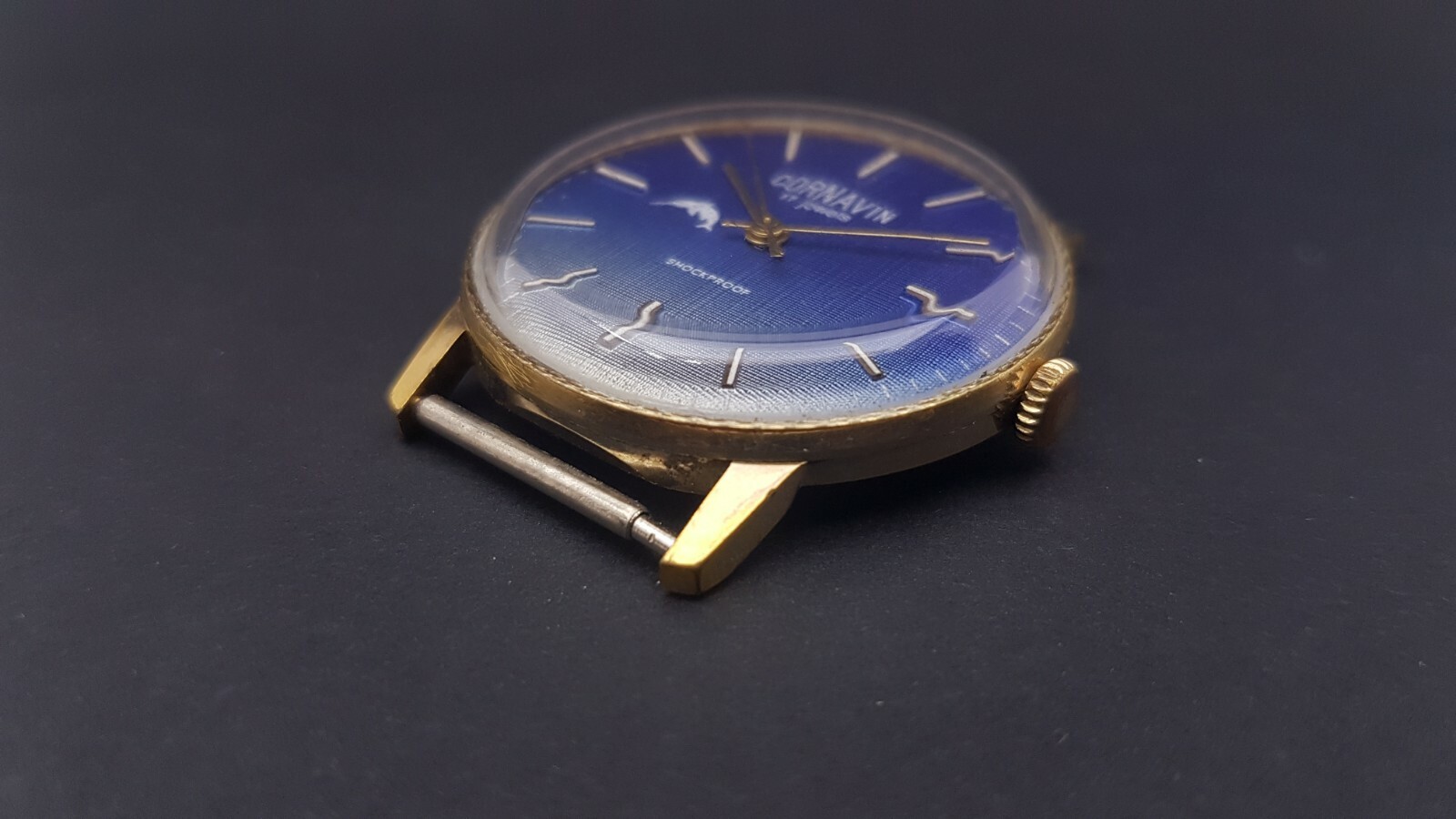 CORNAVIN Wrist Watch 17 Jewels 2609HA Gold plated Swiss Made Shockproof ...