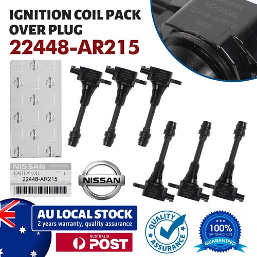 6 x IGNITION COILS COIL PACKS GENUINE NISSAN PATROL HANSHIN GU TB48DE 4 ...