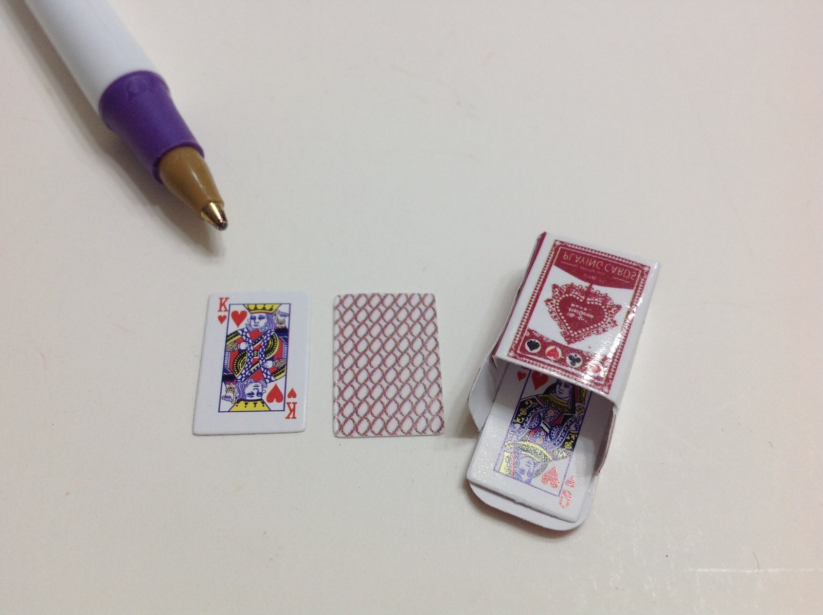 Dollhouse Miniature 2 Set Pokar Card Playing Games 1cm 1:12 | eBay