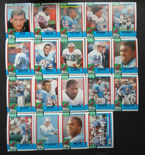 1990 Topps Houston Oilers Team Set of 19 Football Cards | eBay