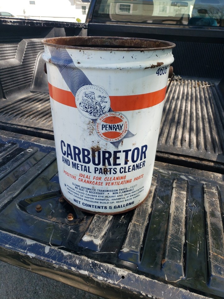 Vintage PENRAY Five Gallon Bucket, Carburetor and Metal Parts Cleaner ...