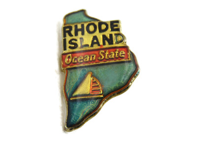 Rhode Island Ocean State Pin Gold Tone | eBay UK