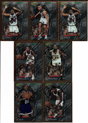 1996-97 Topps Finest Basketball 7 Card Rookie Lot with Marcus Camby NM ...