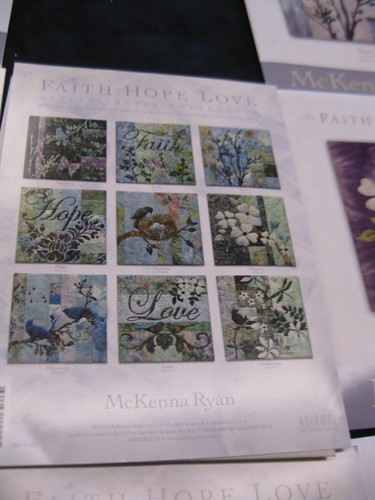 COMPLETE set 9 McKenna Ryan Faith Hope Love quilt patterns uncut each ...