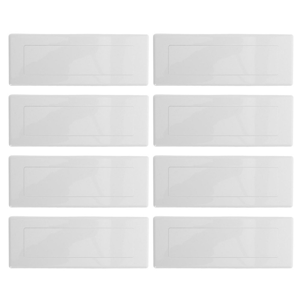 8pcs Plastic Junction Box Cover Plates Blank Outlet Wall Plate ...
