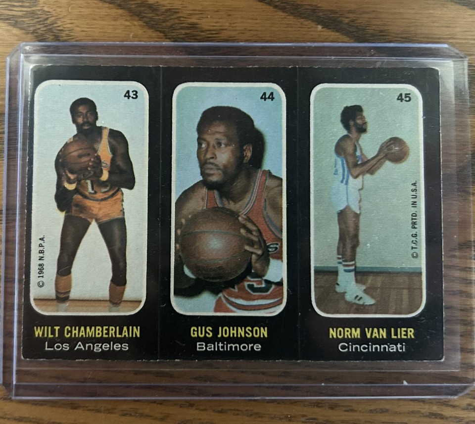 Topps Basketball Card Set 1971 Trios stickers ABA / NBA Set Wilt, Oscar ...