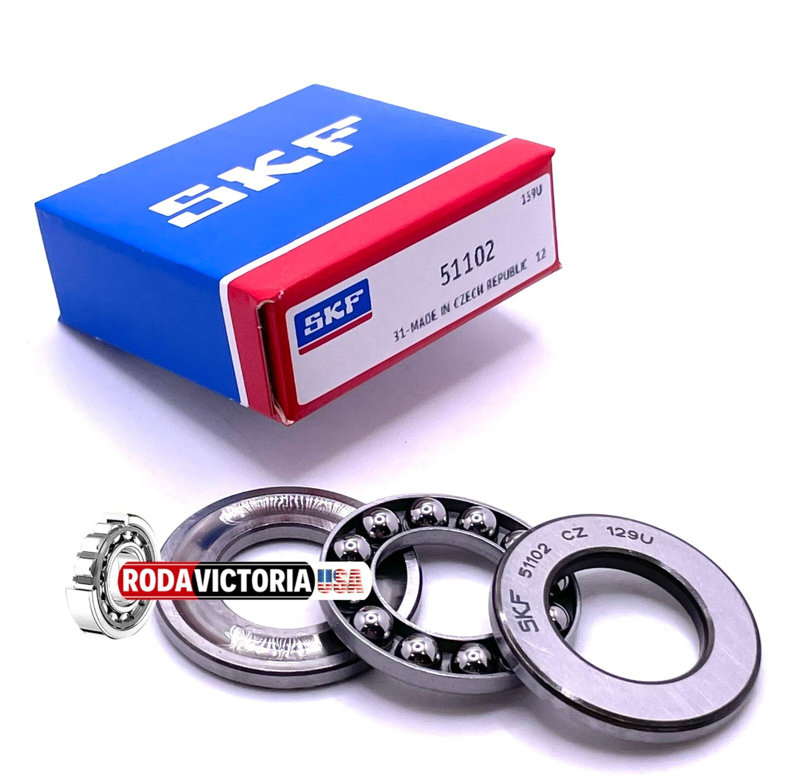 SKF 51102 15x28x9mm skf thrust ball bearing 15x28x9mm | eBay