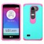 LG Destiny L21G Power L22C Hybrid Leon Slim Dual Layer Fusion Case Hard ...