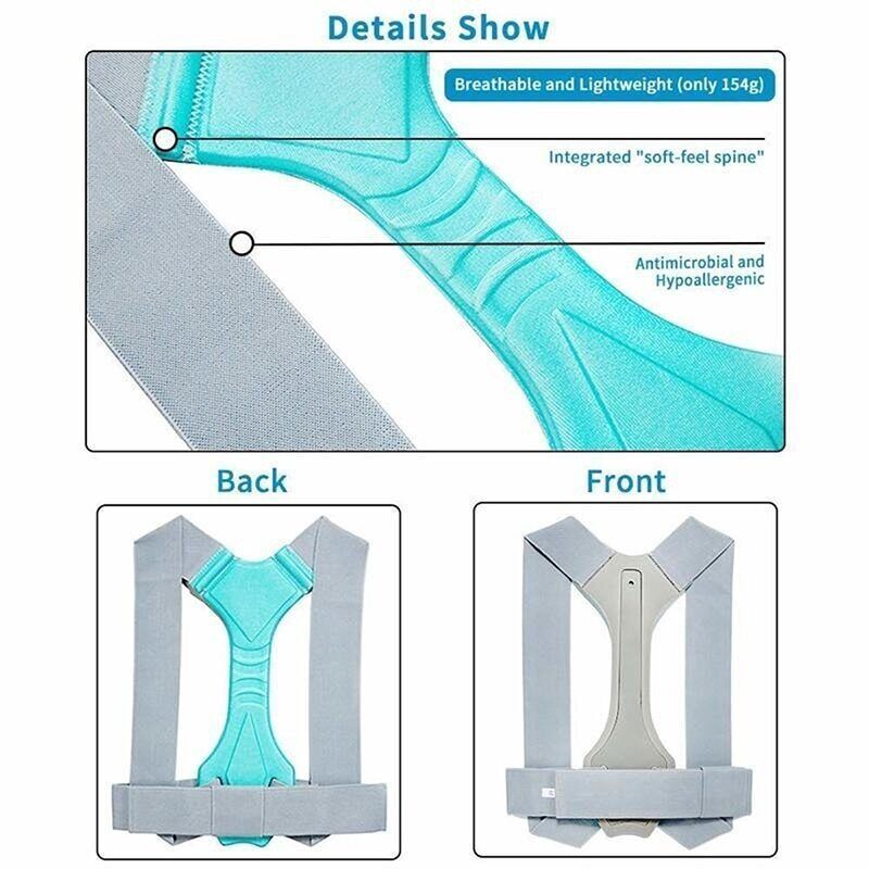 Posture Corrector Adjustable Upper Posture Brace Support,Providing ...