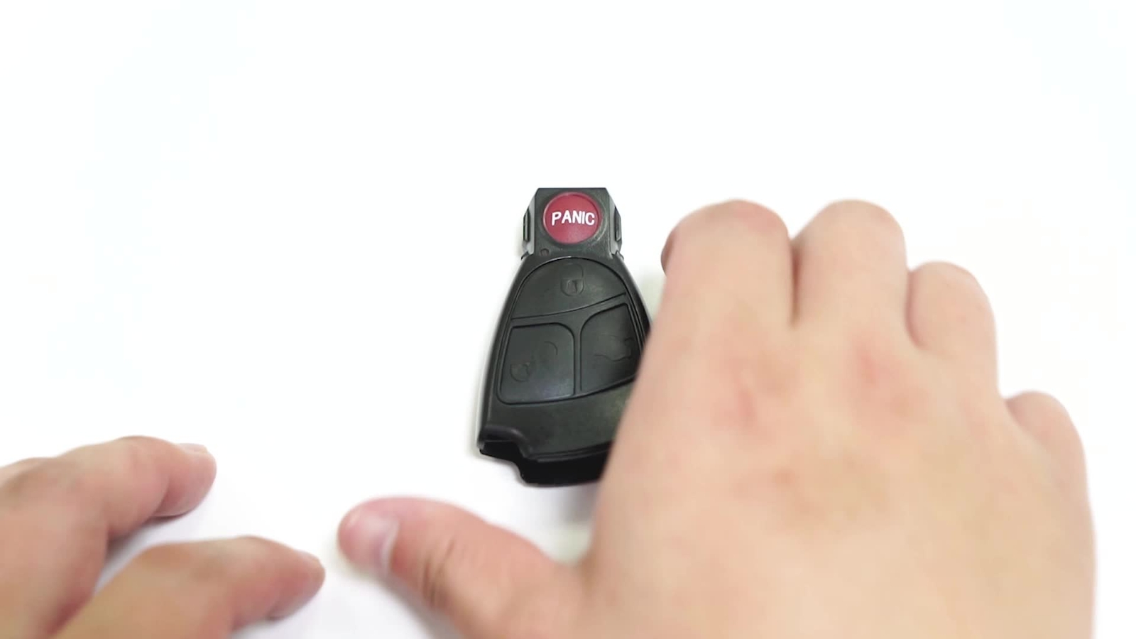 Remote Key Case Shell Fob 3 Button + Panic for 2000-2006 Mercedes-Benz ...