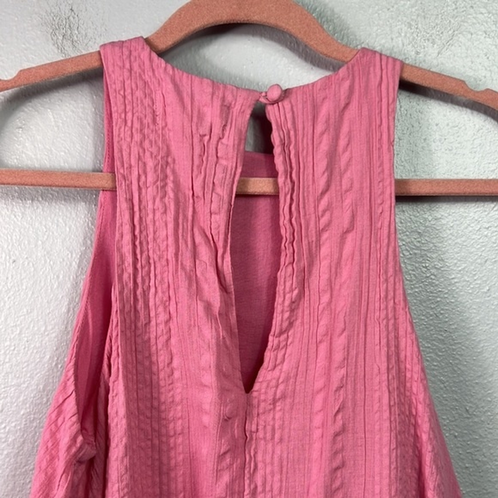 Urban Outfitters Maisy High Neck Frock Pink Ruffle Dr… - Gem