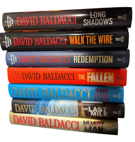Complete Series Set MEMORY MAN AMOS DECKER 1-7 David Baldacci Lot HB | eBay