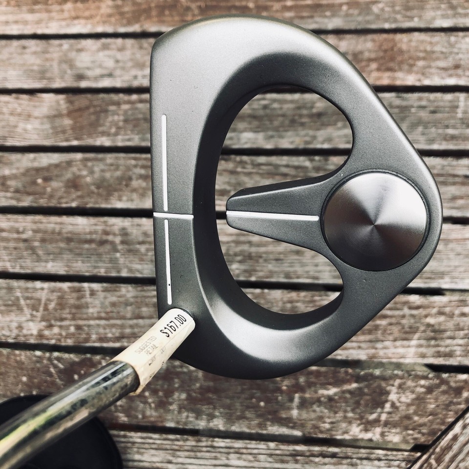 Nike OZ T100 Mallet Putter RIGHT-HAND Steel Blue Chip Shaft 35" - New ...