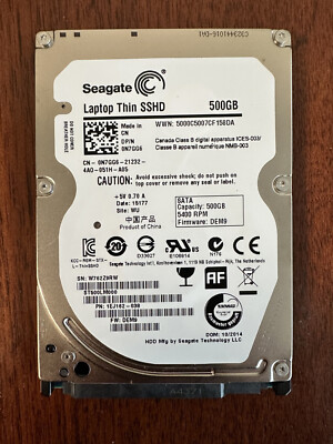 Seagate Laptop Thin HDD ST500LM000 500GB 2.5" SATA III 5400RPM hard ...
