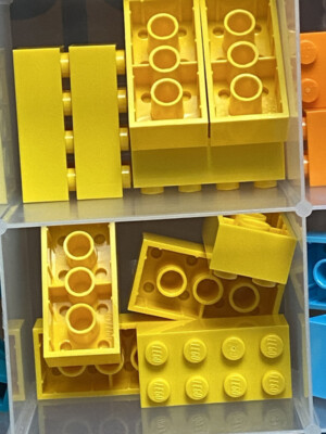 LEGO Parts - Yellow Brick 2 x 4 - No 3001 - QTY 10 | eBay