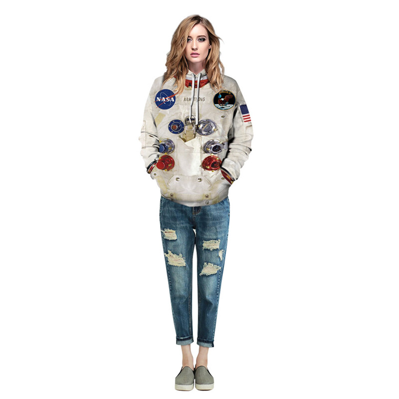 NASA Astronaut Apollo Hoodie 3D Printed Sweater Lovers Long Sleeve Top ...
