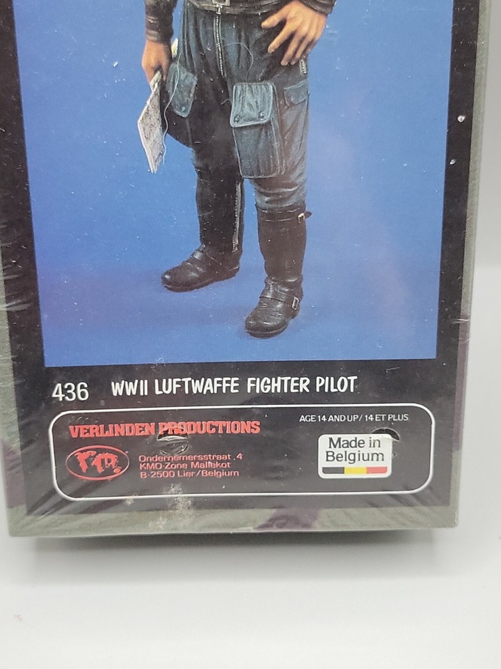 Verlinden Super Scale #436 WWII Luftwaffe Fighter Pilot Kit 120mm Resin ...