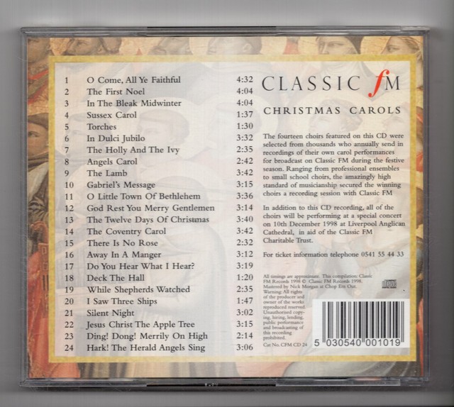 Classic Fm: Christmas Carols (CD, 1998) for sale online | eBay