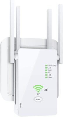 Upgrad 2023 AC1200M WiFi Extender with Ethernet Port, Full Coverage ...