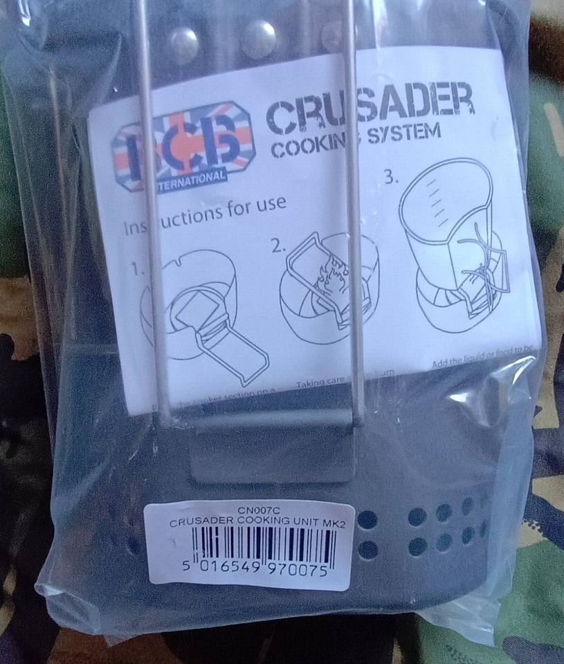 BCB CRUSADER MK2 COOKING SET - multi fuel stove & Cup/Mug (postage ...