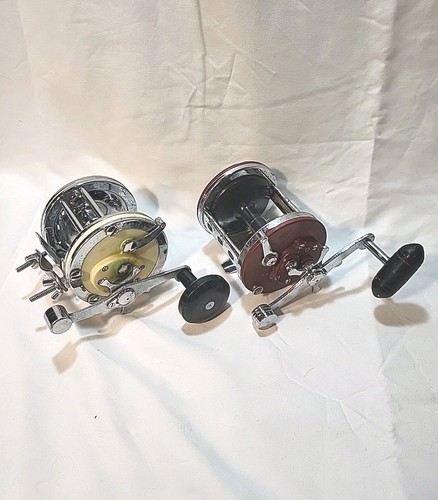 2 Lg Saltwater Fishing Reels Penn Jig-Master No. 500 USA, Garcia ...