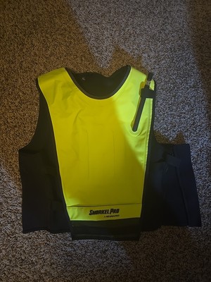 Snorkel Pro inflatable Vest Cruiser Skin Size adult XL by ScubaPro neon ...