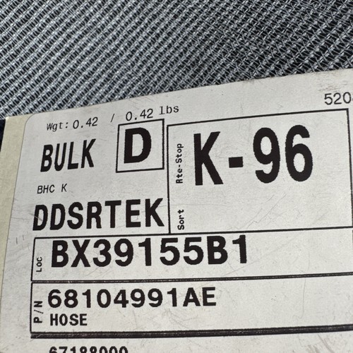 Genuine OEM Mopar Engine Coolant Overflow Hose 68104991AE | eBay