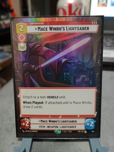 SWU Twilight Of The Republic- Mace Windu's Lightsaber - Hyperspace Foil ...