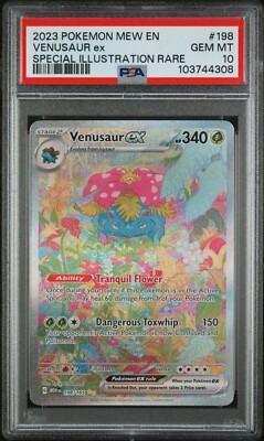 PSA 10 GEM MINT Venusaur EX 198/165 SV:151 English SIR Pokemon Card | eBay