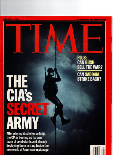Time Magazine Back Issue Feb 3, 2003 CIA's Secret Army; Iraq War | eBay