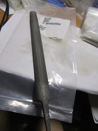 10'' ORMADUS® Bastard Cut Double Pattern Aluminum Half Round File | eBay