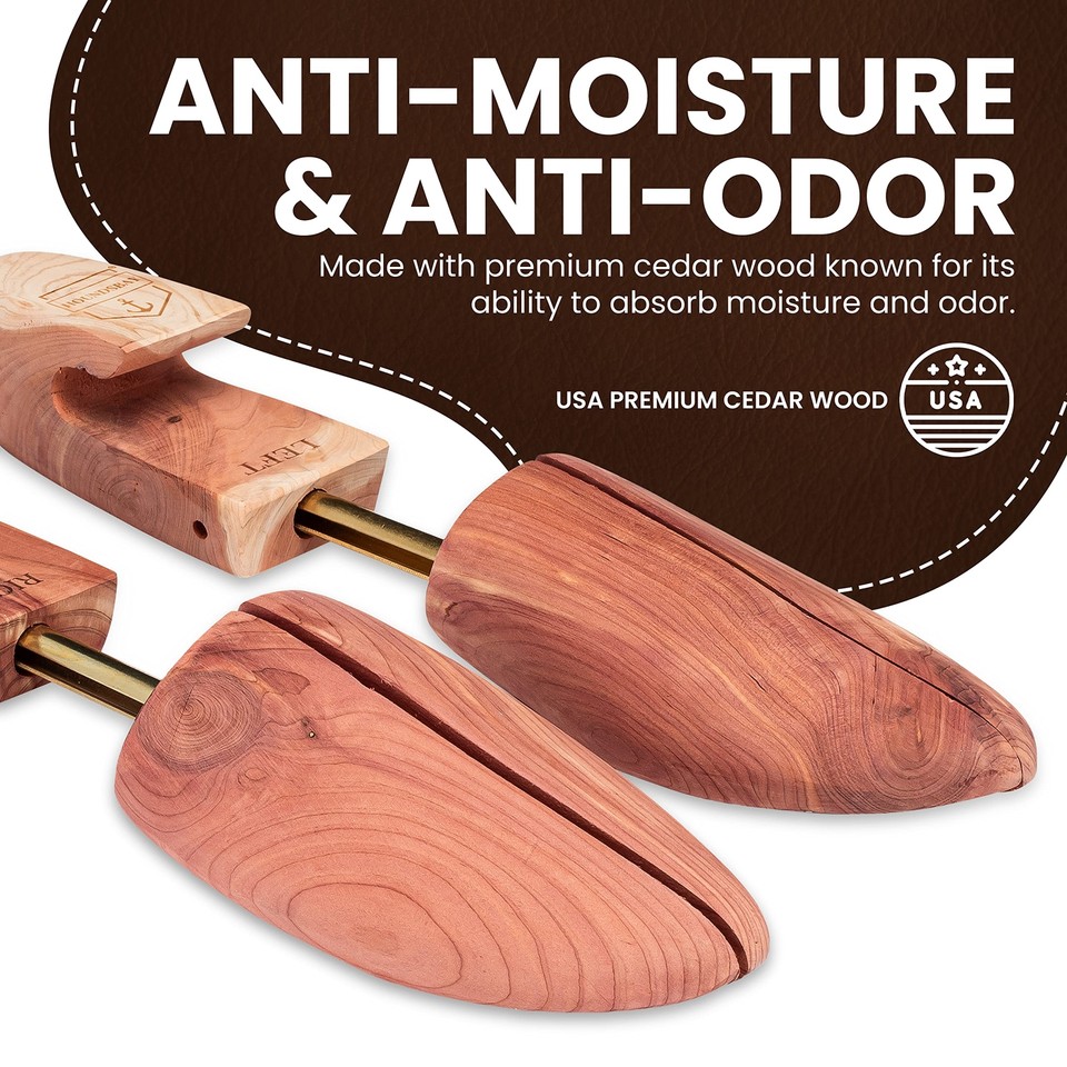 Cedar Shoe Trees for Men & Women Shoe Shaper Widener for Sneakers Dress ...