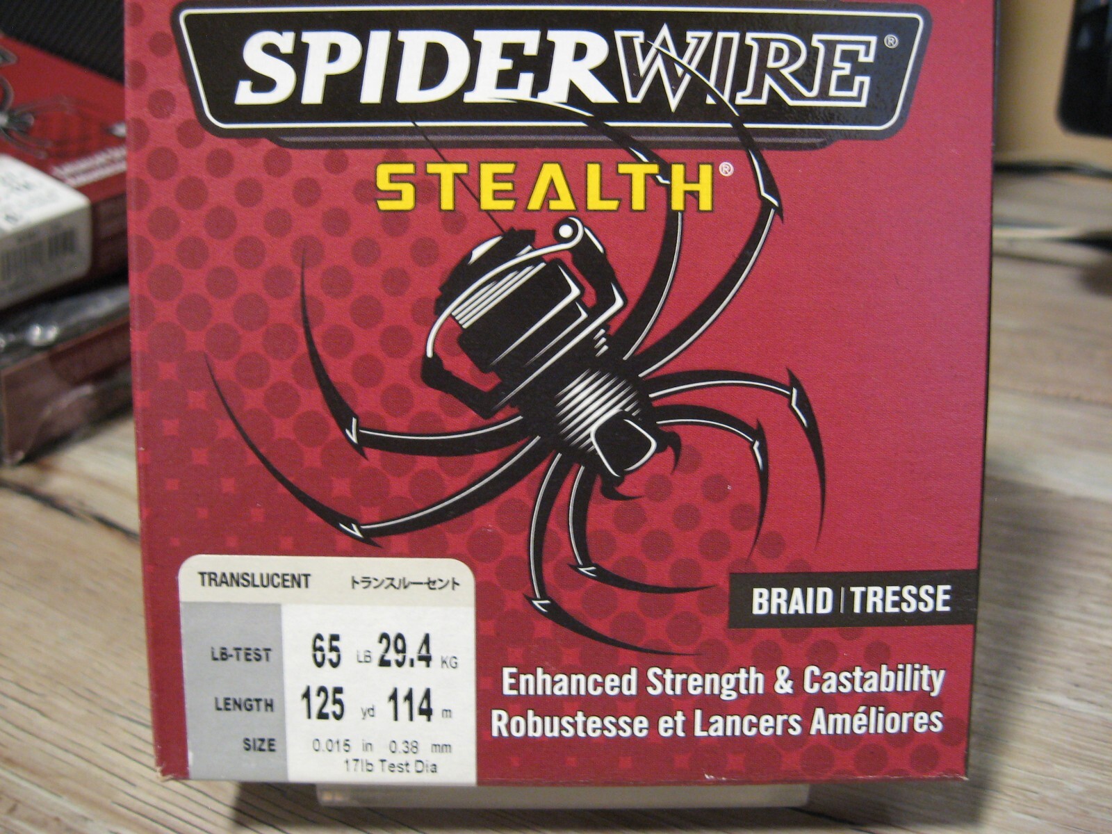 SpiderWire Stealth Braided Fishing Line - 65 LB - 125 Yds - Translucent ...