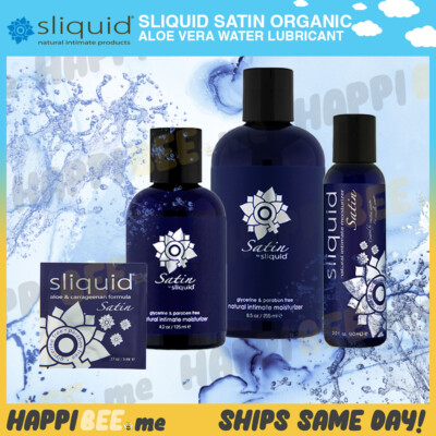 Sliquid Naturals Satin Water Lubricant🍯REAL FEEL Glide Slippery Sex ...