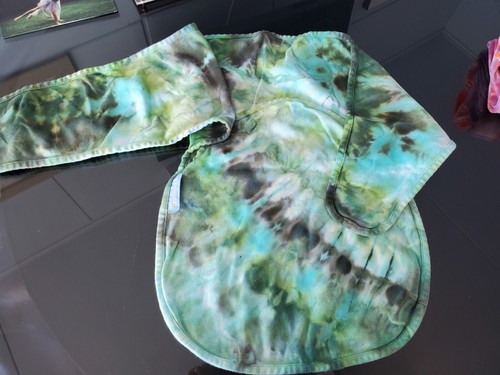 Gro swaddle baby swaddle. Custom Hand dyed Tiedye. Green 100% Cotton ...