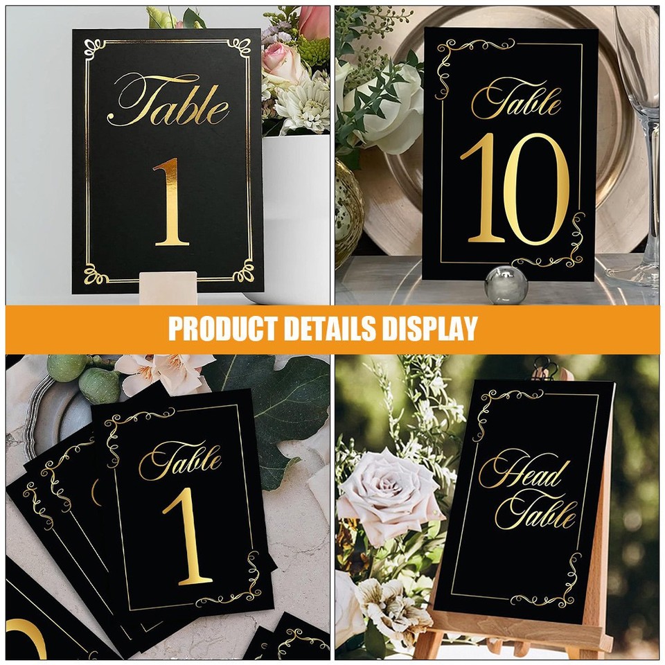 30Pcs Paperboard Table Numbers Decorative Table Number Cards Restaurant ...