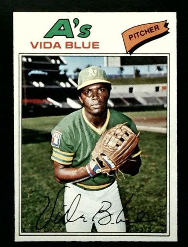 Vida Blue A's 1977 O-Pee-Chee OPC Baseball Card #75 EX-MT | eBay