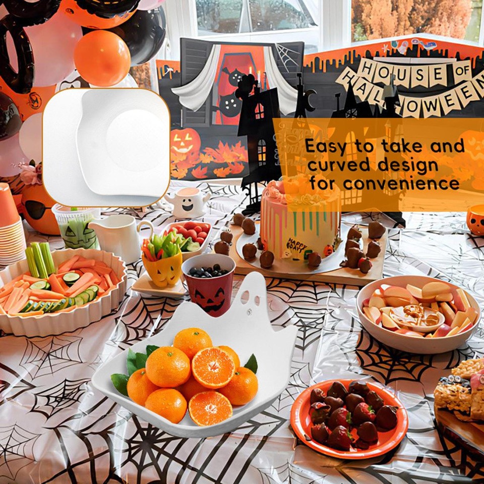 Halloween Ghost Plates Halloween Ghost Serving Platter Tableware | eBay