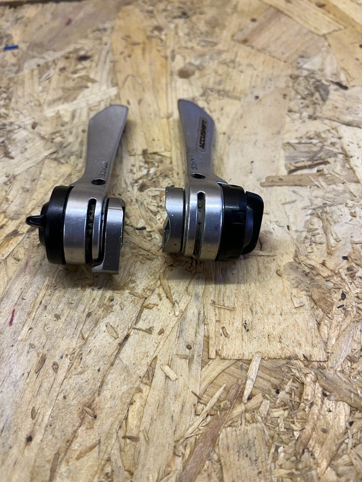 Vintage Suntour Accushift 7 Speed Down Tube Shifters Braze On. | eBay UK