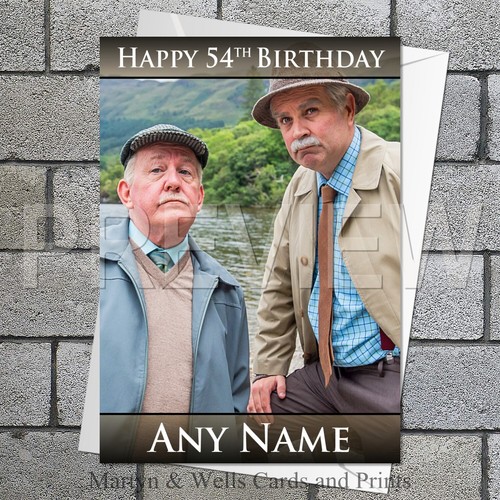 Still Game birthday card. 5x7 inches. Jack and Victor. Personalised ...
